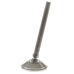 Stainless Steel Adjustable Feet 100mm Dia. M16 x 150mm | Ross Castors ...