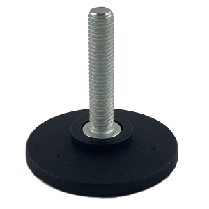 Mild Steel Plated Adjustable Feet 40mm Dia, M8 x 40mm | Ross Castors ...