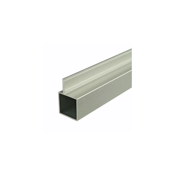2 Meter Single Finned 25mm Aluminium Square Tube