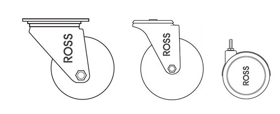 Steel Low Level Castors | Ross Castors Castors, Trolley Wheels ...