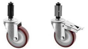 Black Rubber Castors | Industrial Castors | Ross Castors Castors ...